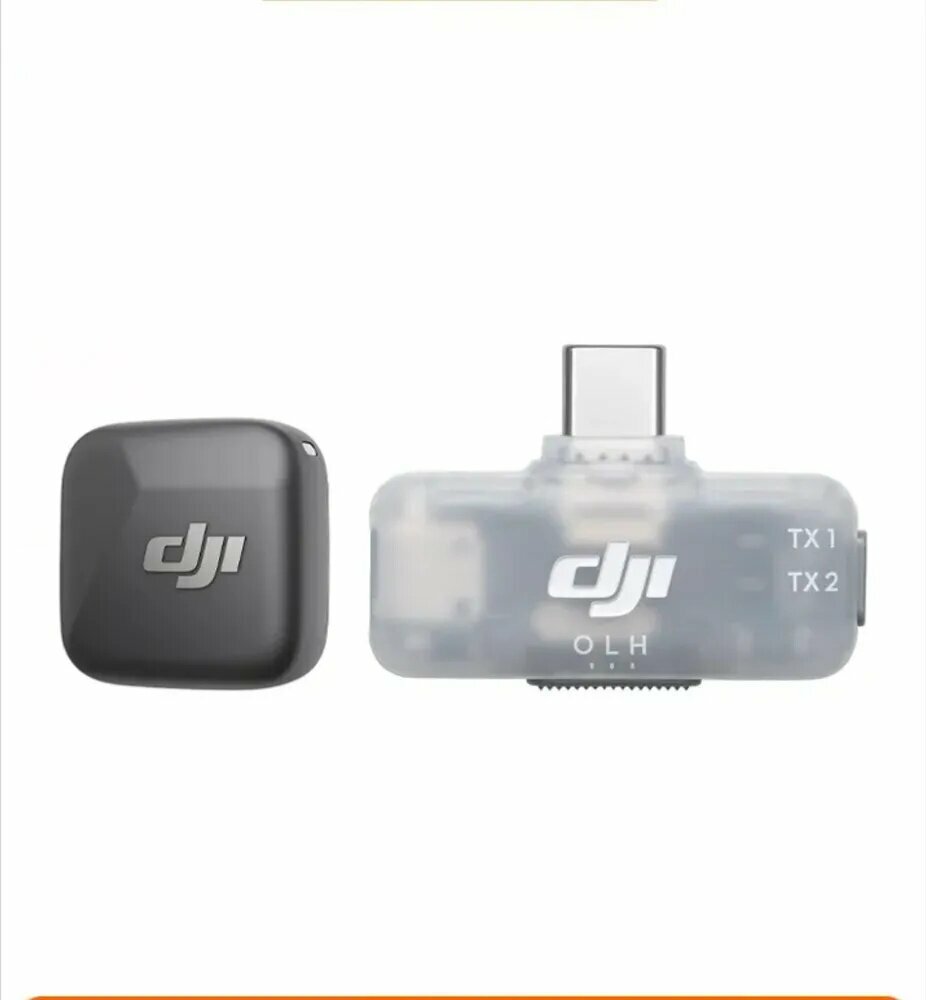 DJI Микрофон Беспроводной петличный микрофон DJI Mic Mini с шумоподавлением высокого качества для интервью, прямых трансляций и видеоблогов на открытом воздухе [Android и Apple серии 15/16] Мобильная версия (One-to-One), черный