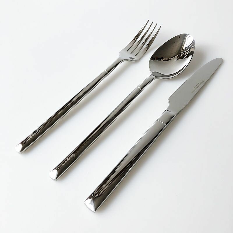 Западный пищевой нож, вилка и ложка набор из трех частей нержавеющей стали