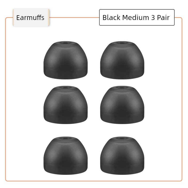 Силиконовые чехлы для наушников Sony MDR-XB55AP XB75AP XB70BT, аксессуары SONY Старый стиль - черный: средний размер, 3