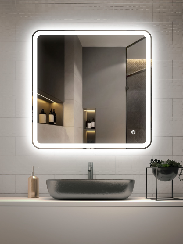 Vincea Зеркало LED VLM-3VC7007 700х700 c сенсорным выключателем и диммером Vincea