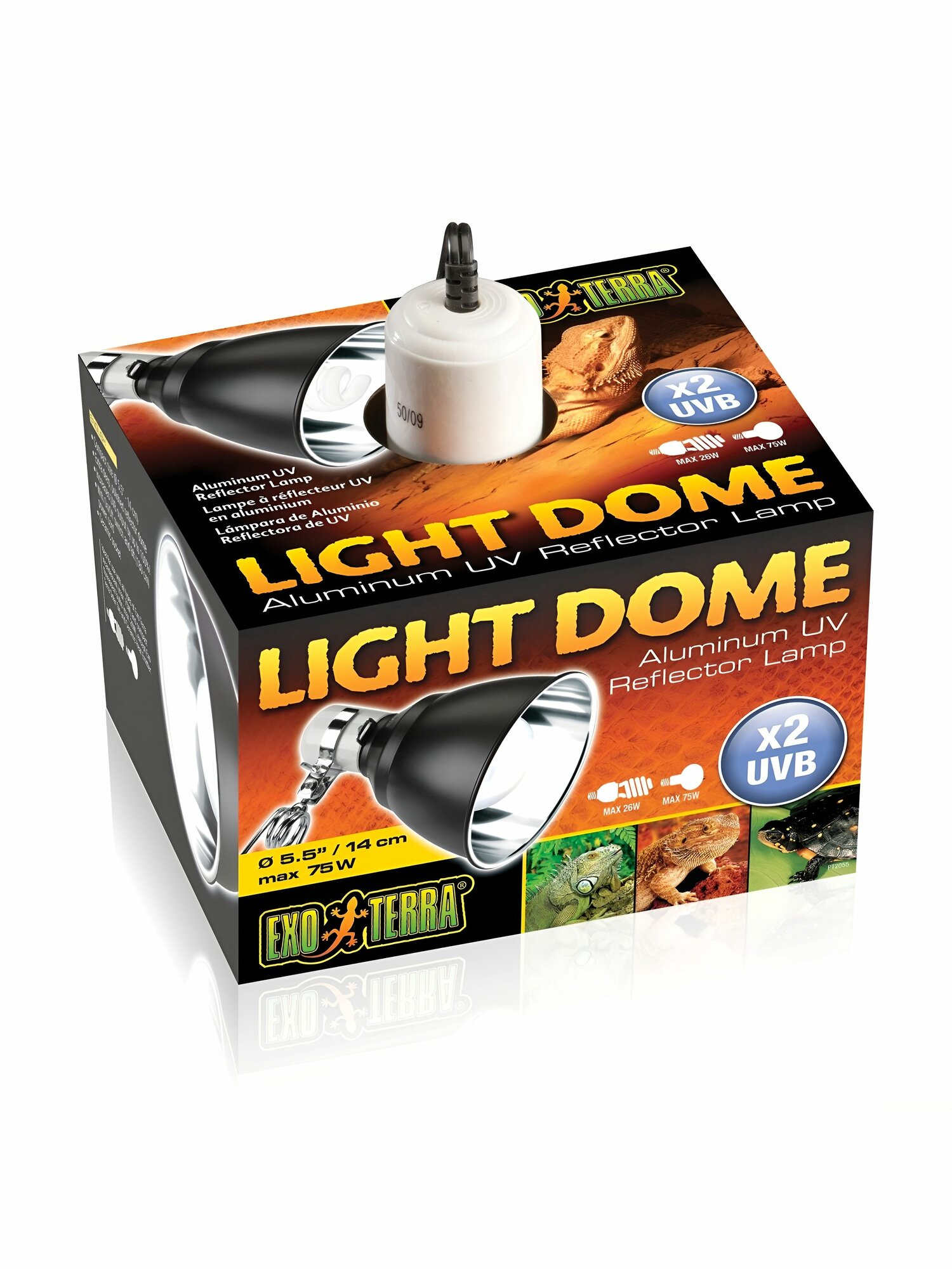 Светильник для террариума EXO TERRA "Light Dome", до 75 Вт, PT2055