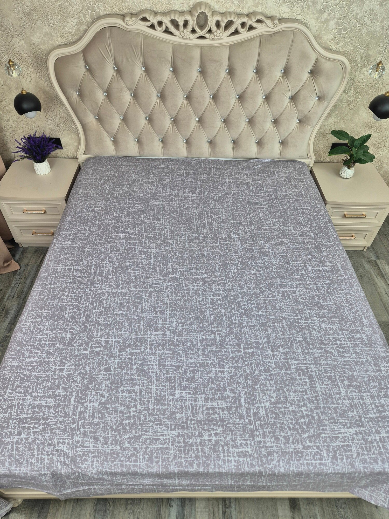 Простыня Бязь класическая Евро 220\240см Хлопок 100% производство Иваново плотность 120 гр/м2