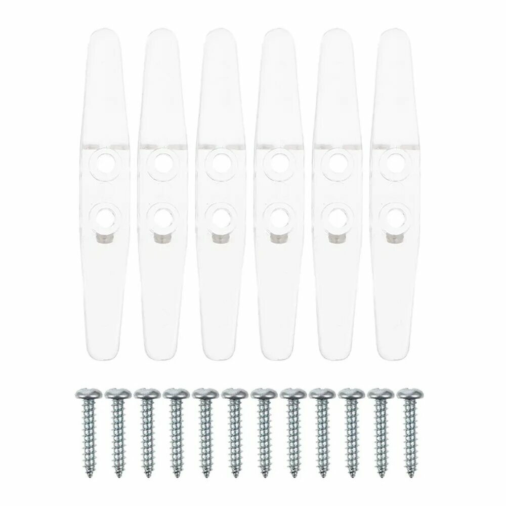 Пластиковые Держатели Для Шнуров Жалюзи, Прозрачные, 6 Штук, Безопасное Управление Шнурами, Крепления На Стену