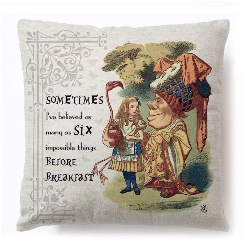Подушка alice in wonderland cotton linen, q