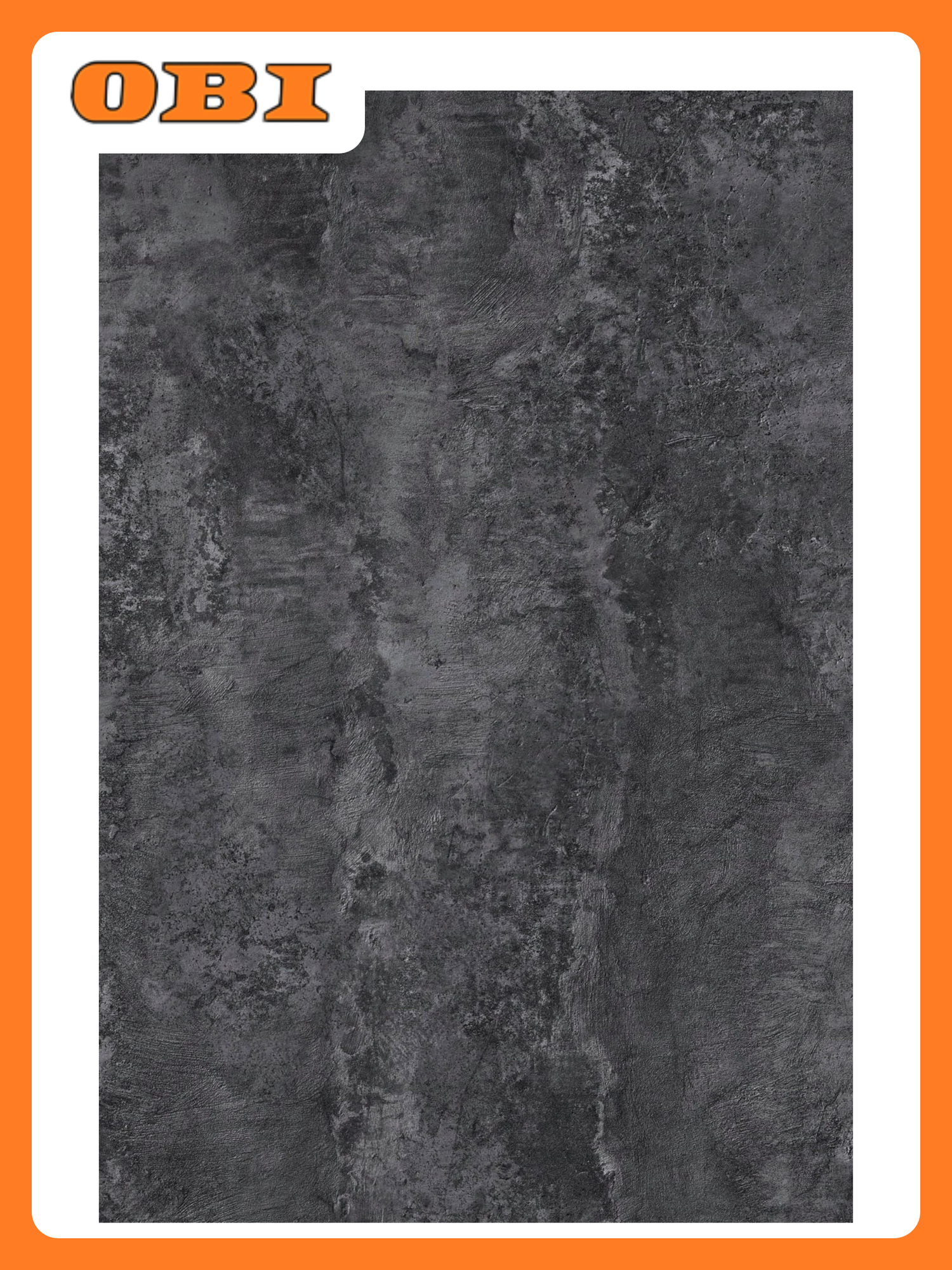 Стеновая панель Ultradecor 3050x600х4 мм Цемент Черный, МДФ, 1шт