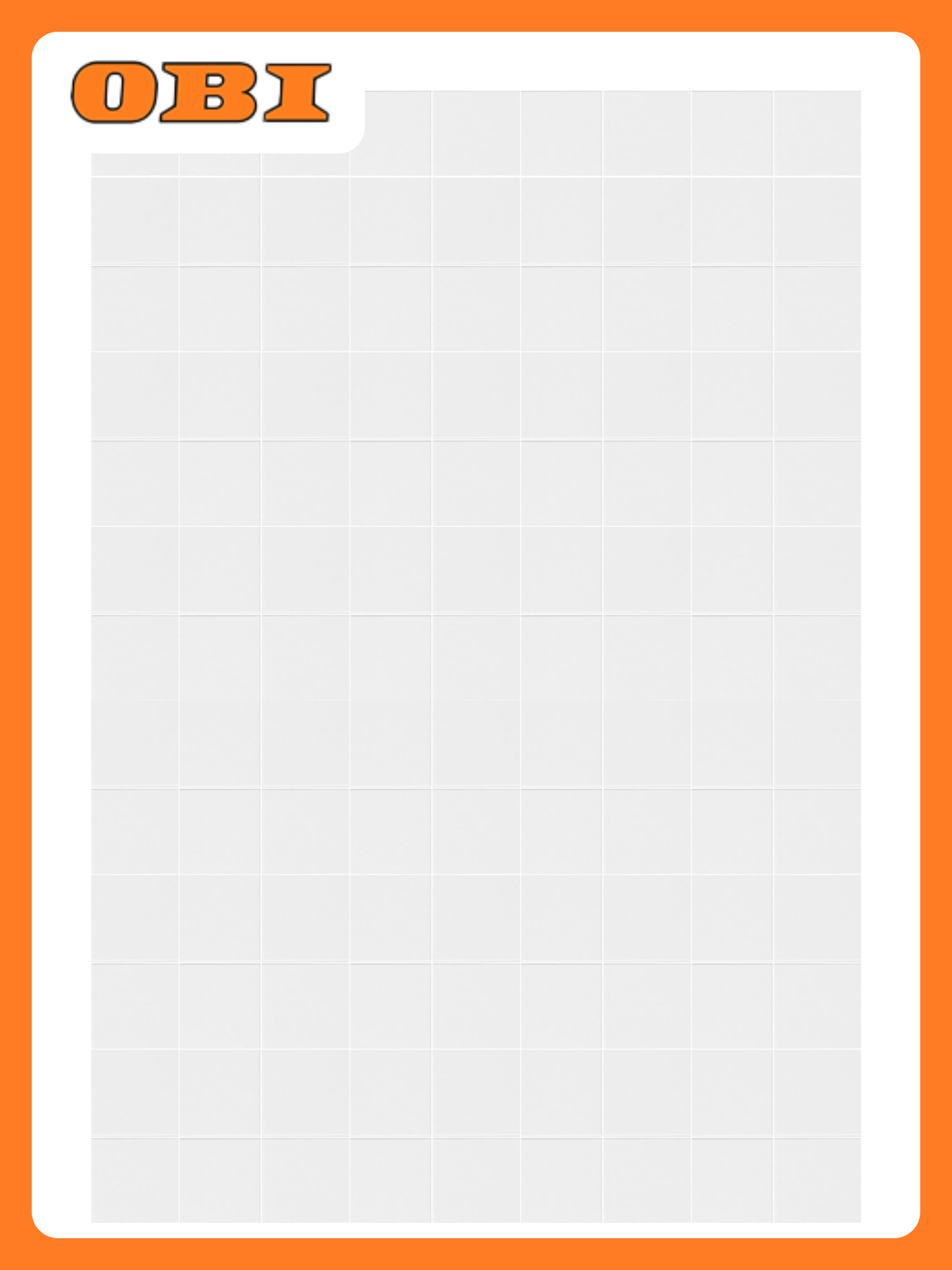 Панель ДВП листовая Белоснежный кафель 1220х2440х3 мм