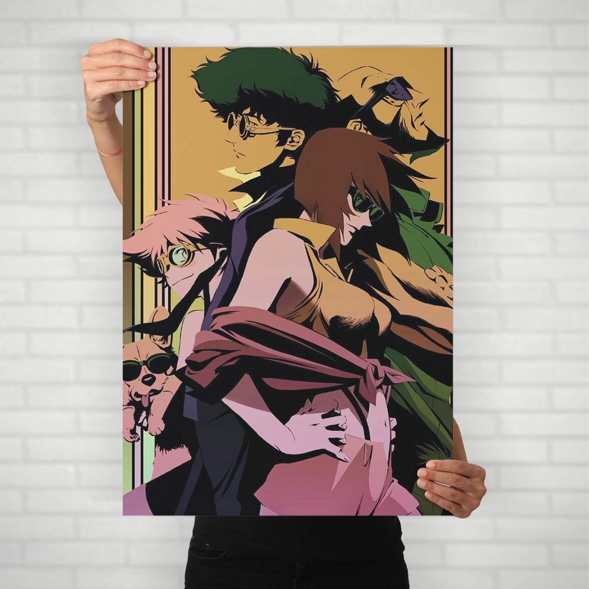 Плакат на стену для интерьера Ковбой Бибоп (Cowboy Bebop) / Постер по аниме формата А1 (60х84 см)