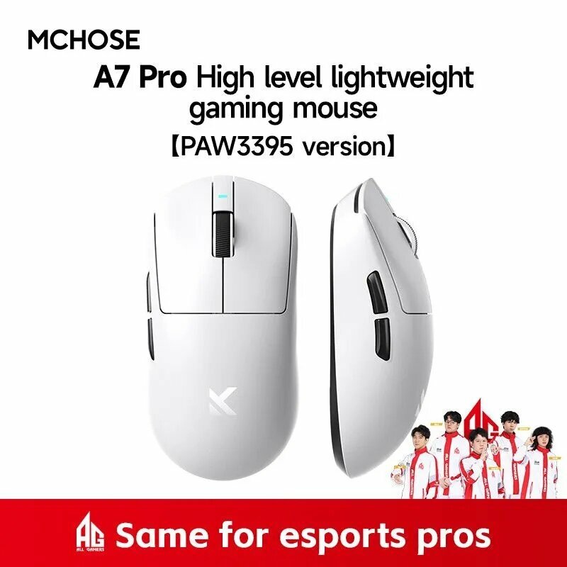 MCHOSE A7 Rro/Ultra Беспроводная игровая мышь PAW3950 26000DPI оптический сенсор 8 КГц