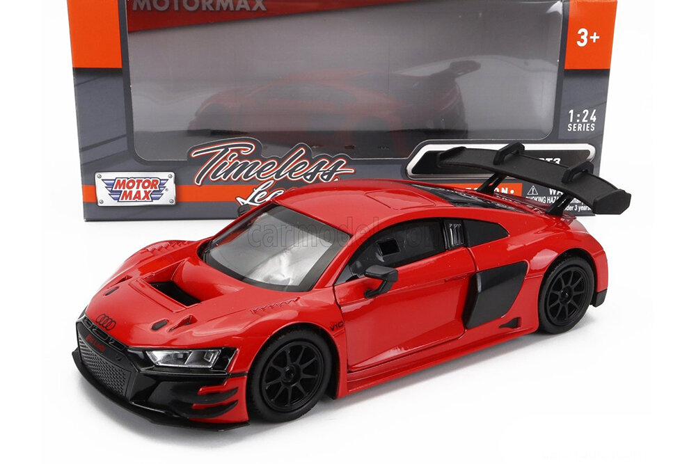 Модель коллекционная MOTORMAX Audi R8 lms GT3 2021 red / ауди Р8 красный