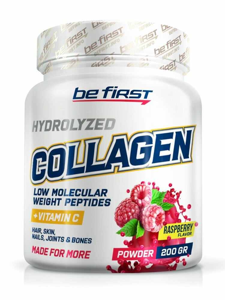 Be First Collagen + vitamin C 200 г Малина