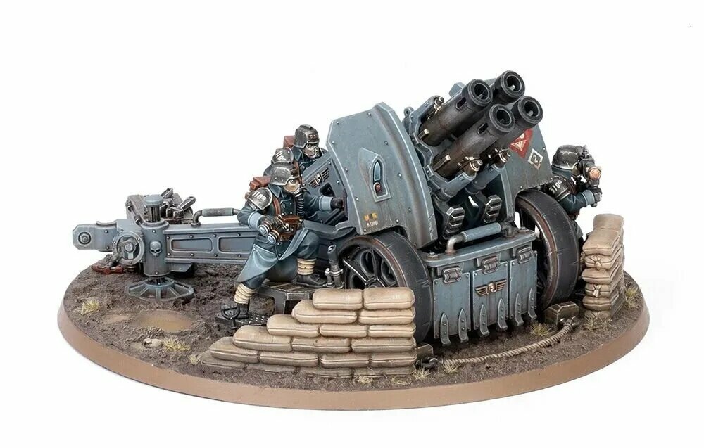Смола Миниатюра Astra Militarum Krieg Artillery Team Warhammer 40K / миниатюр для настольной игры Упражнения для раскрашивания