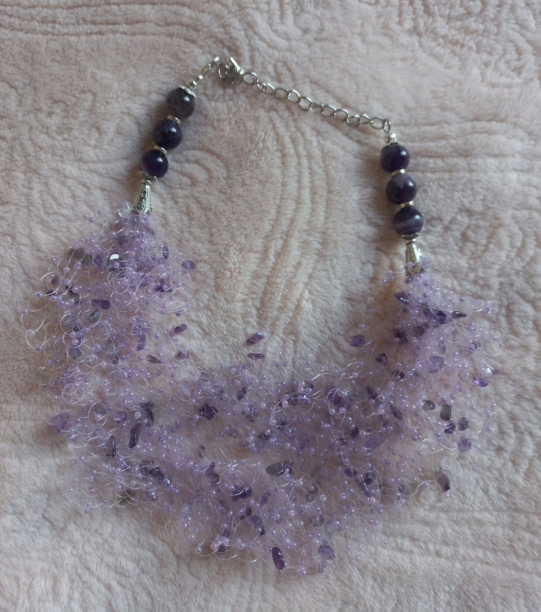 Колье, бисер