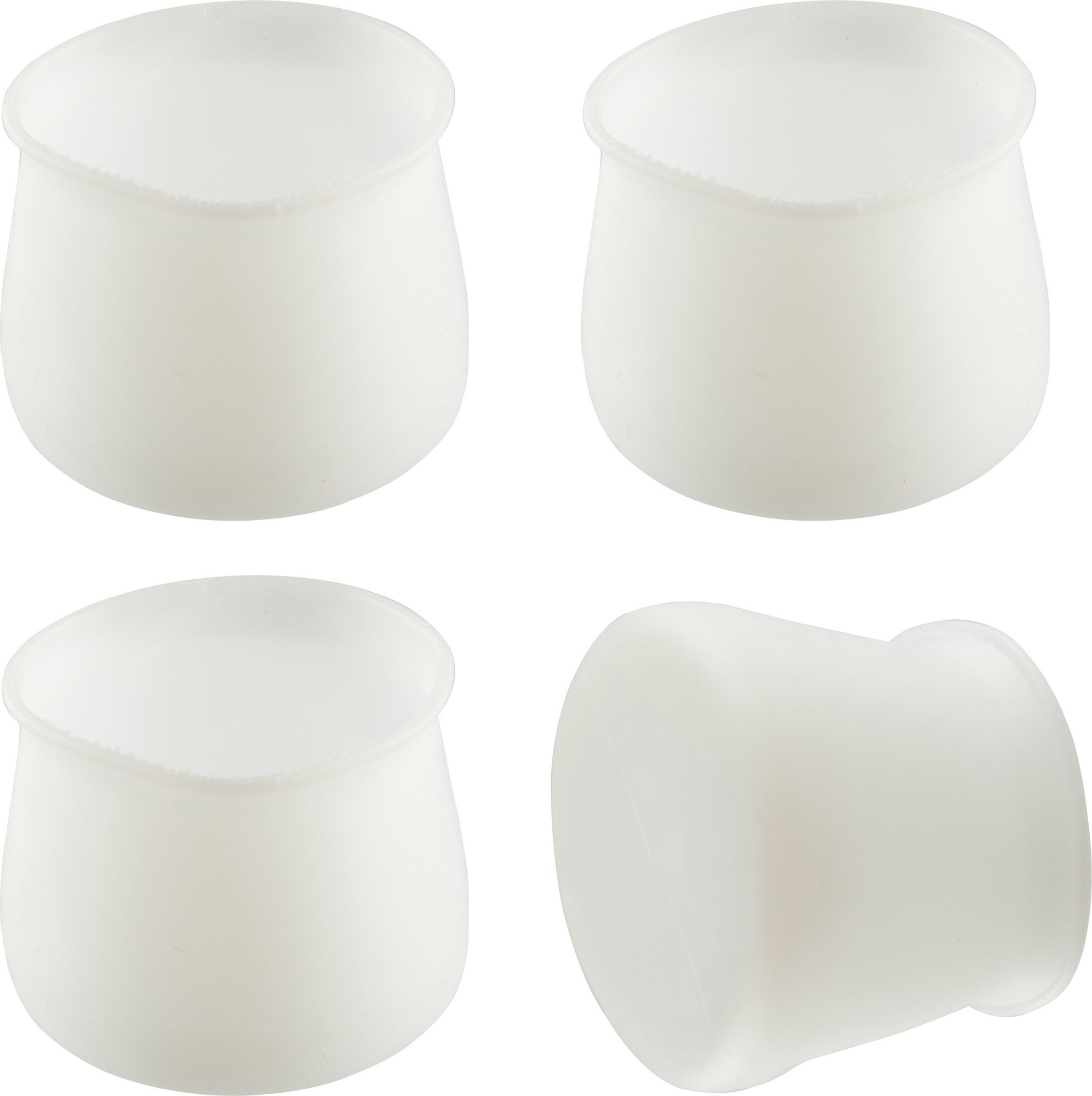 Наконечники для мебельных ножек 30-50 мм универсальные белые 4 шт