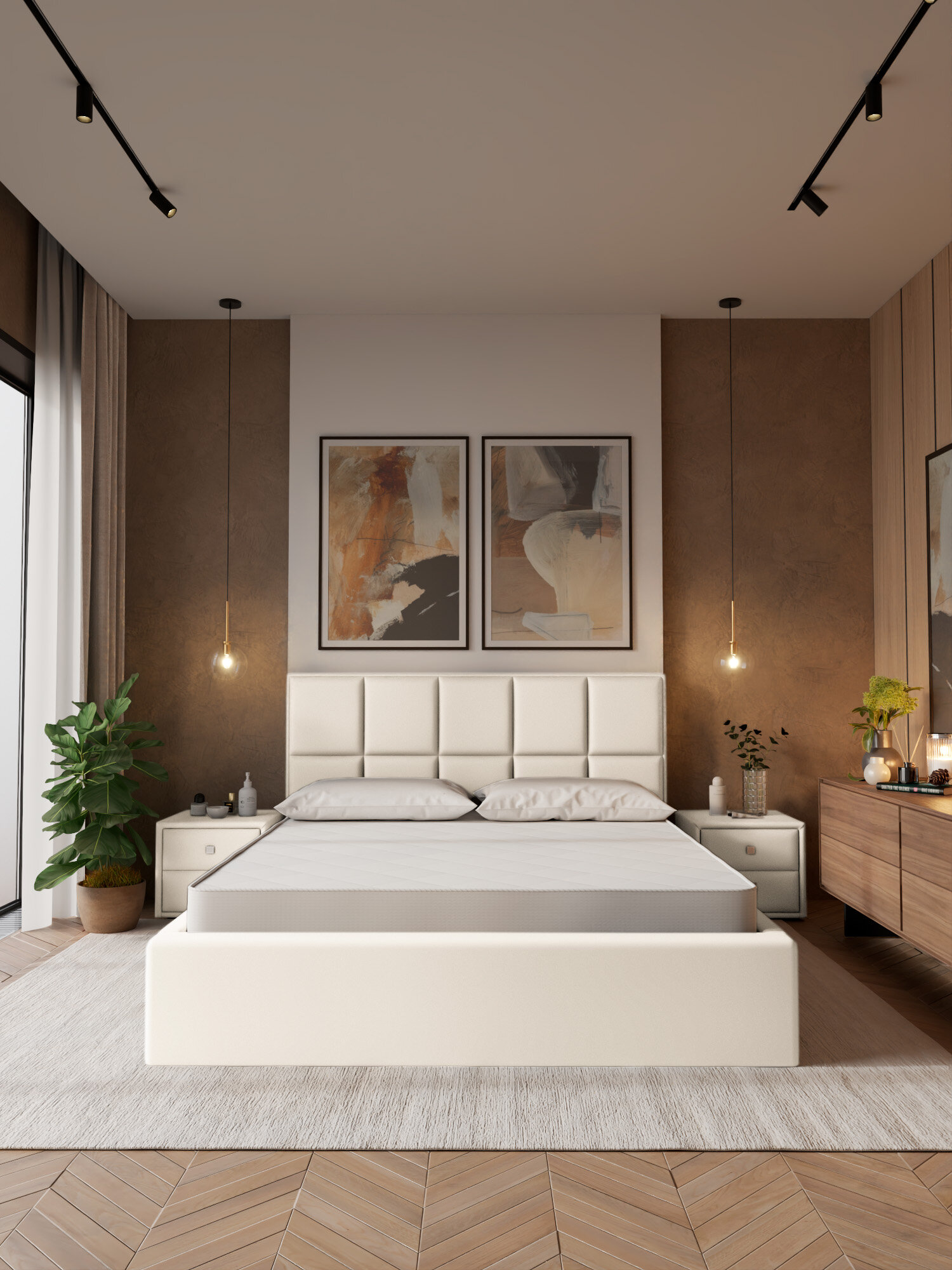 Кровать двуспальная 140х200 с подъемным механизмом, Флоренция с мягким изголовьем для дома и спальни, ортопедическое основание, ящик для белья