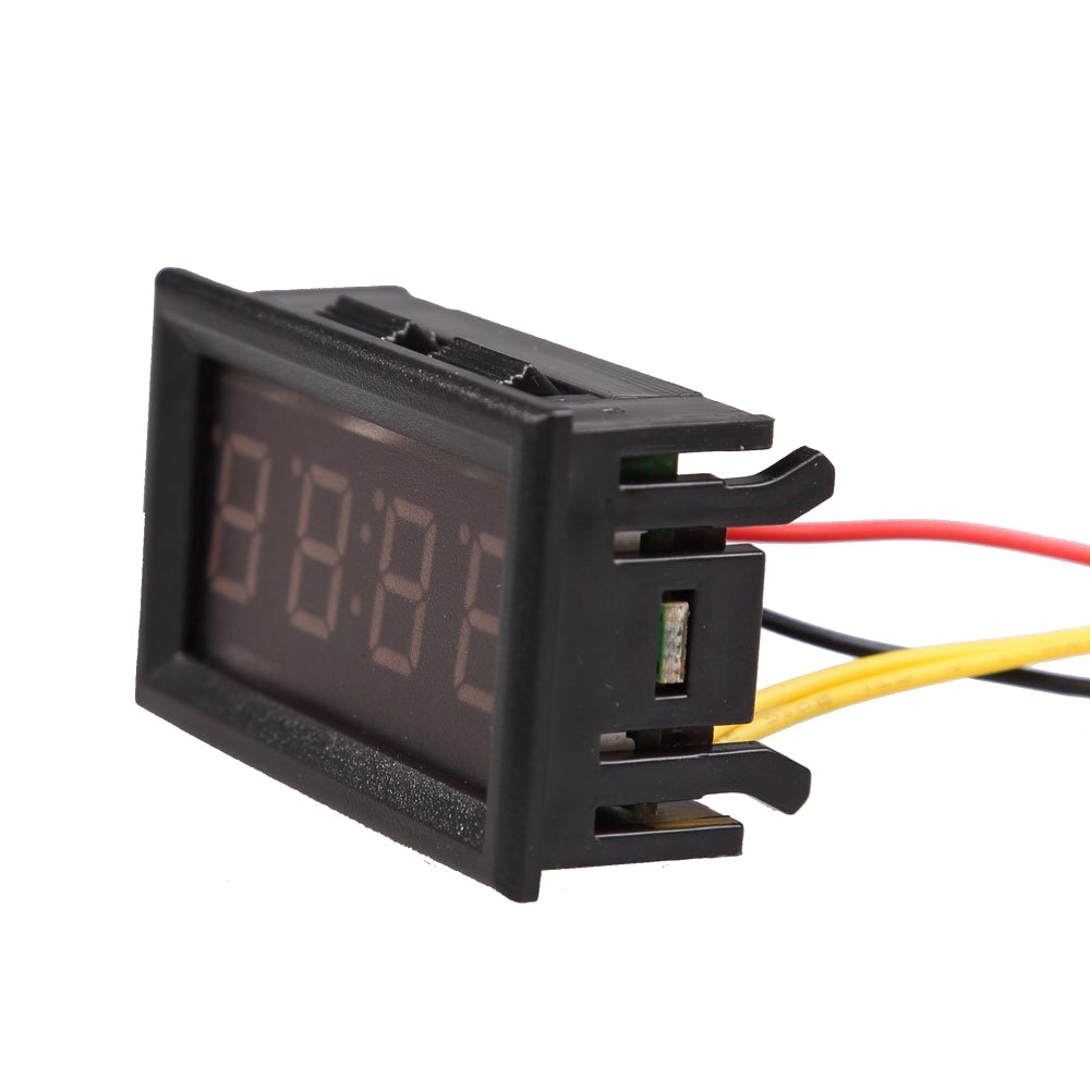 SRIWEN 4 цифры 0,4 дюйма светодиодные цифровые электронные часы для автомобиля мотоцикла (синие)