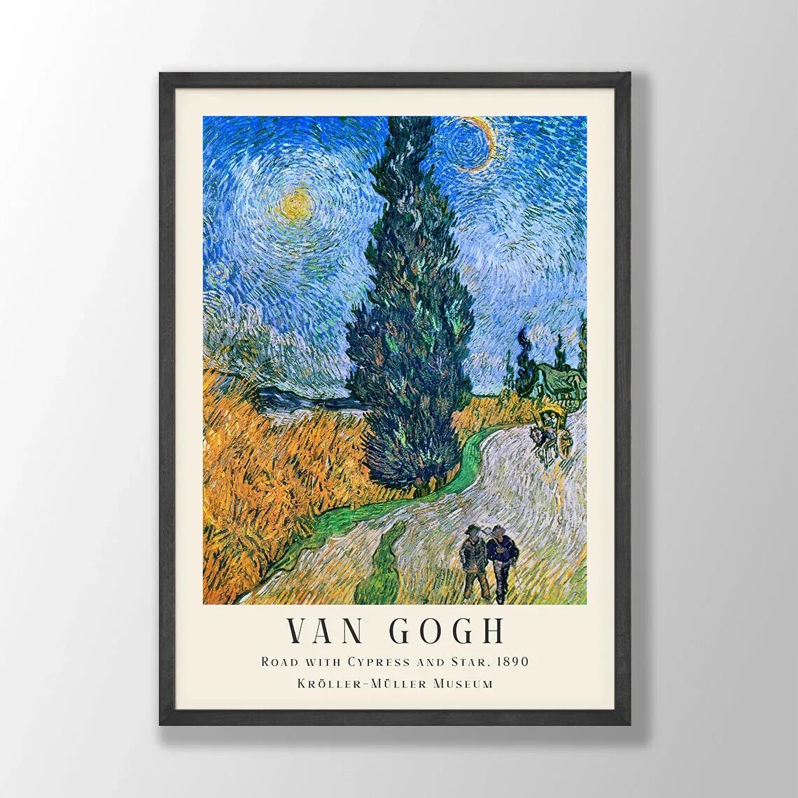 Ван Гог. Дорога с кипарисом и звездой, 20x30см, WO1010