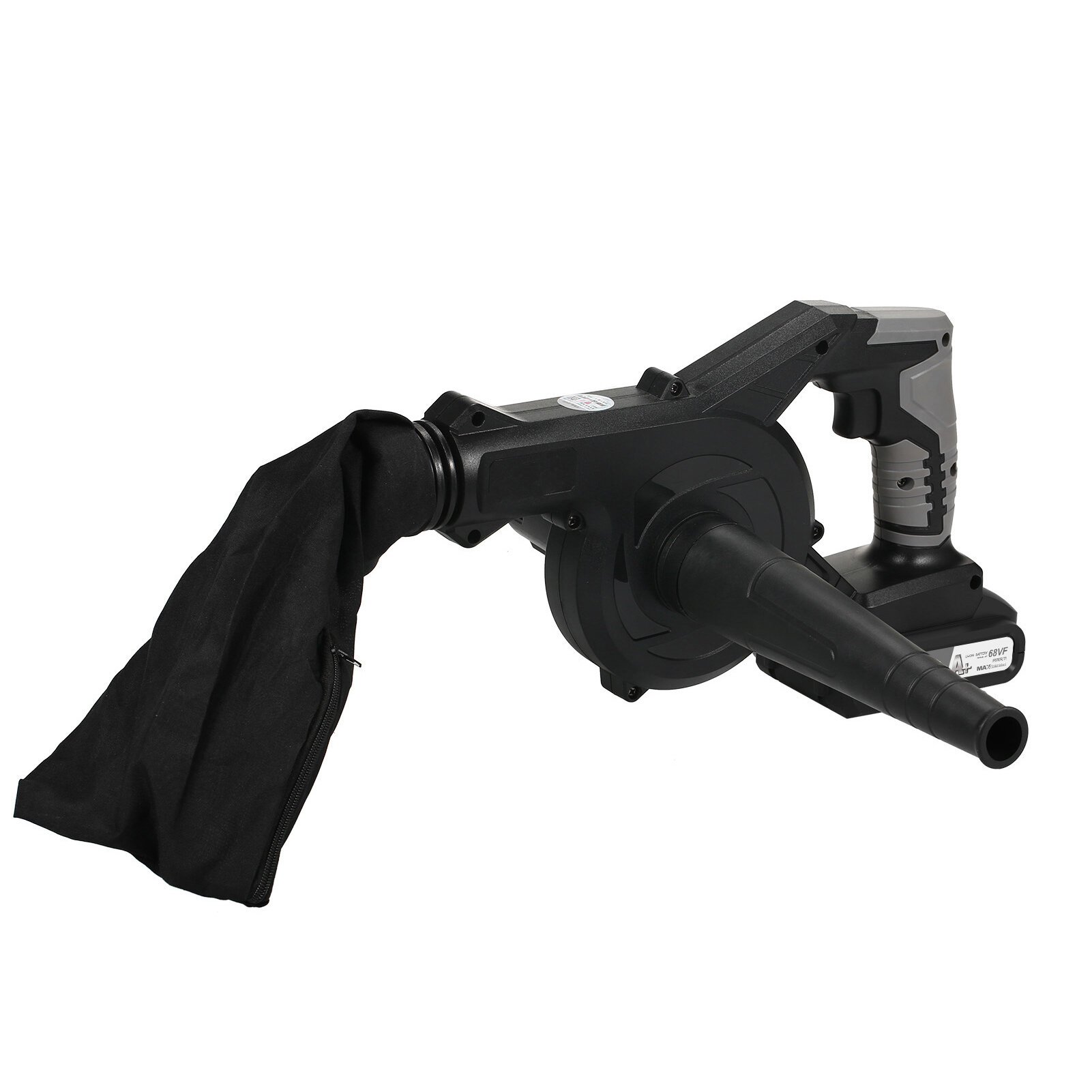 Легкая аккумуляторная воздуходувка 21 В для патио, двора, тротуара, небольшая воздуходувка для листьев, воздуходувка и пылесос 2-в-1 с бесступенчатой регулировкой скорости.