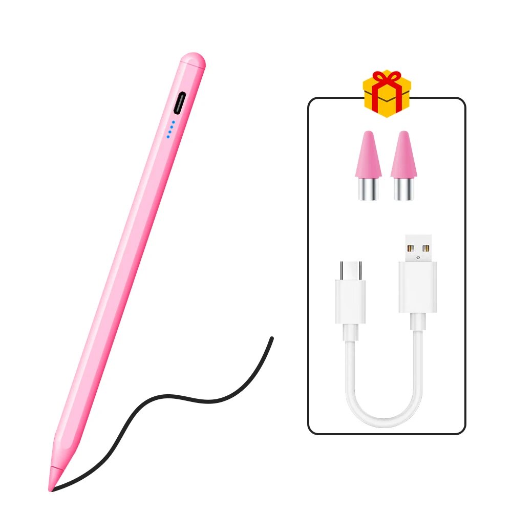 Стилус для планшета READYYEAH Pink, металлический