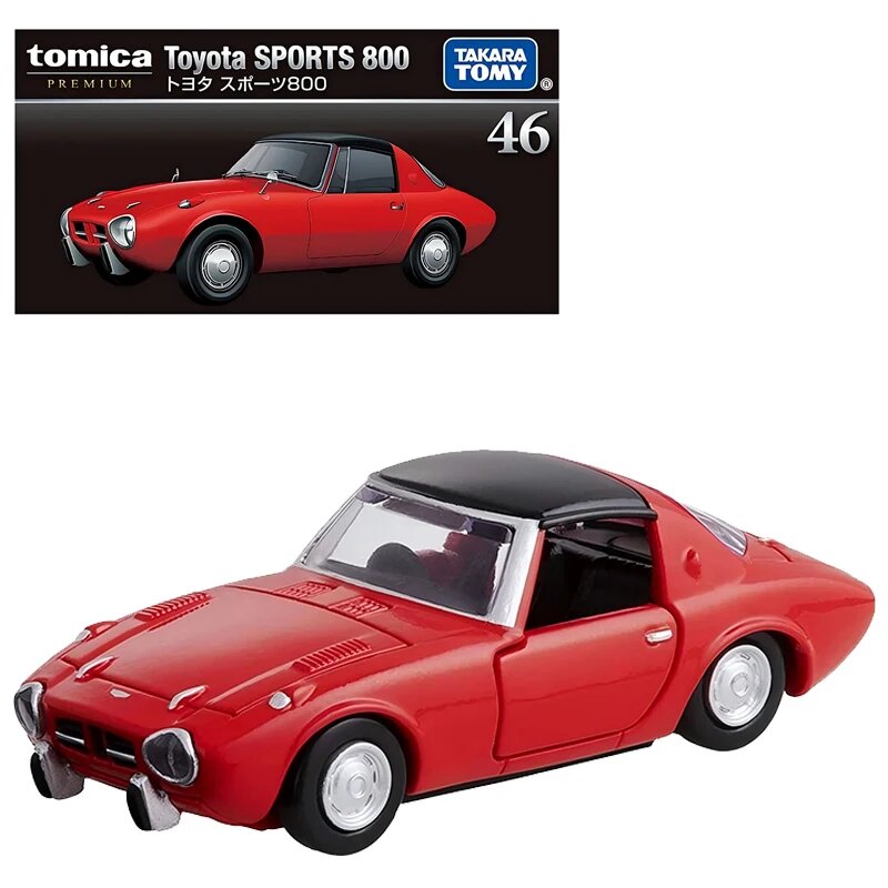 Takara Tomy Tomica Premium 46, Toyota Sports 800, автомобиль из сплава, литая под давлением металлическая модель, детский рождественский подарок, игрушки для мальчиков
