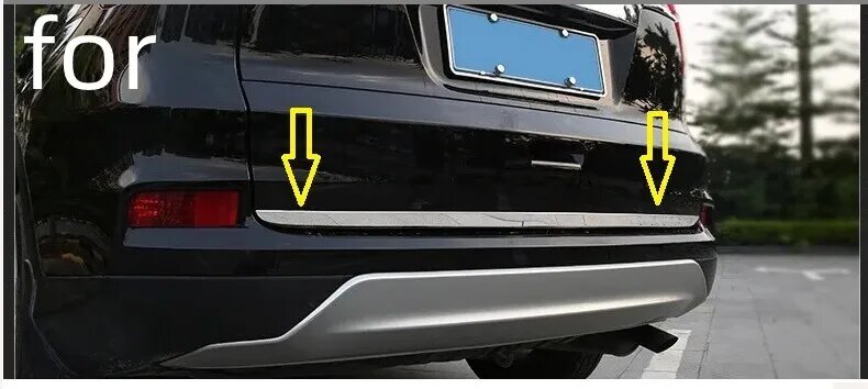 Задняя дверь Нижняя крышка молдинговая отделка задняя дверь из нержавеющей стали автомобильные аксессуары для Honda CRV CR-V 2012-2016