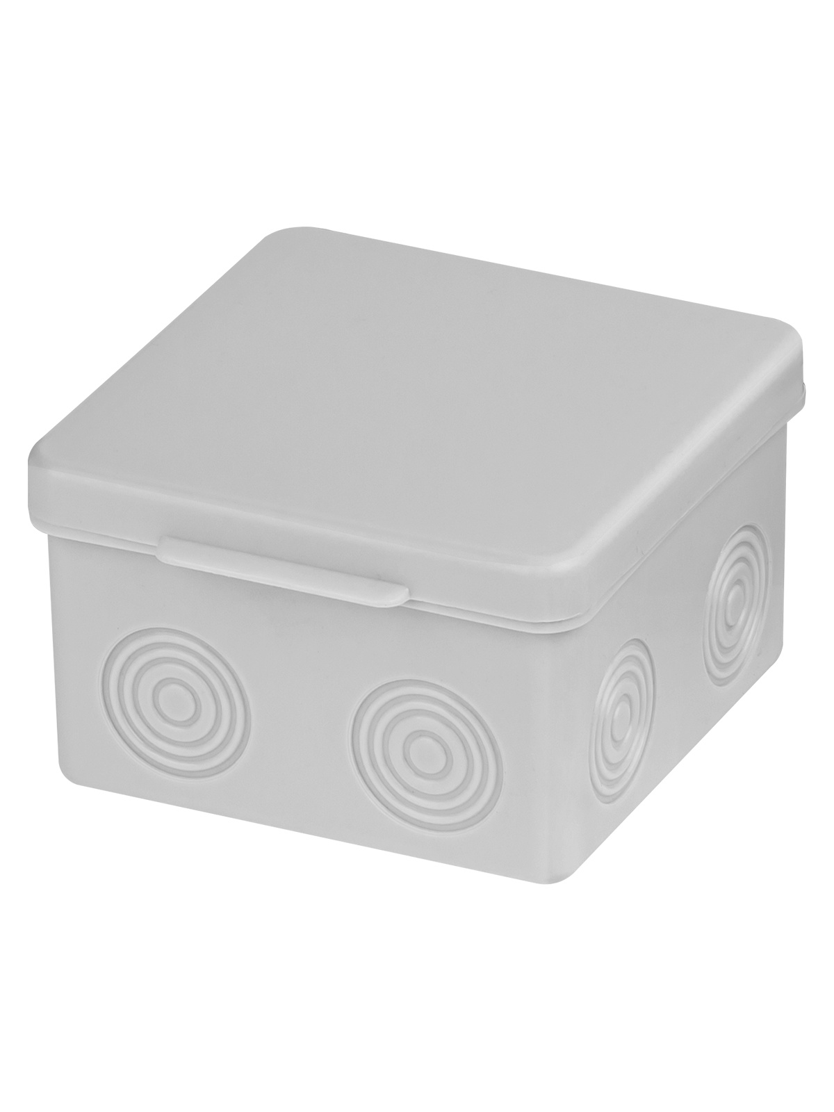 Набор Коробка распаячная TDM ОП 80х80х50мм, крышка, IP54, 7вх, без гермовводов, серый {SQ1401-0812} (5 шт)