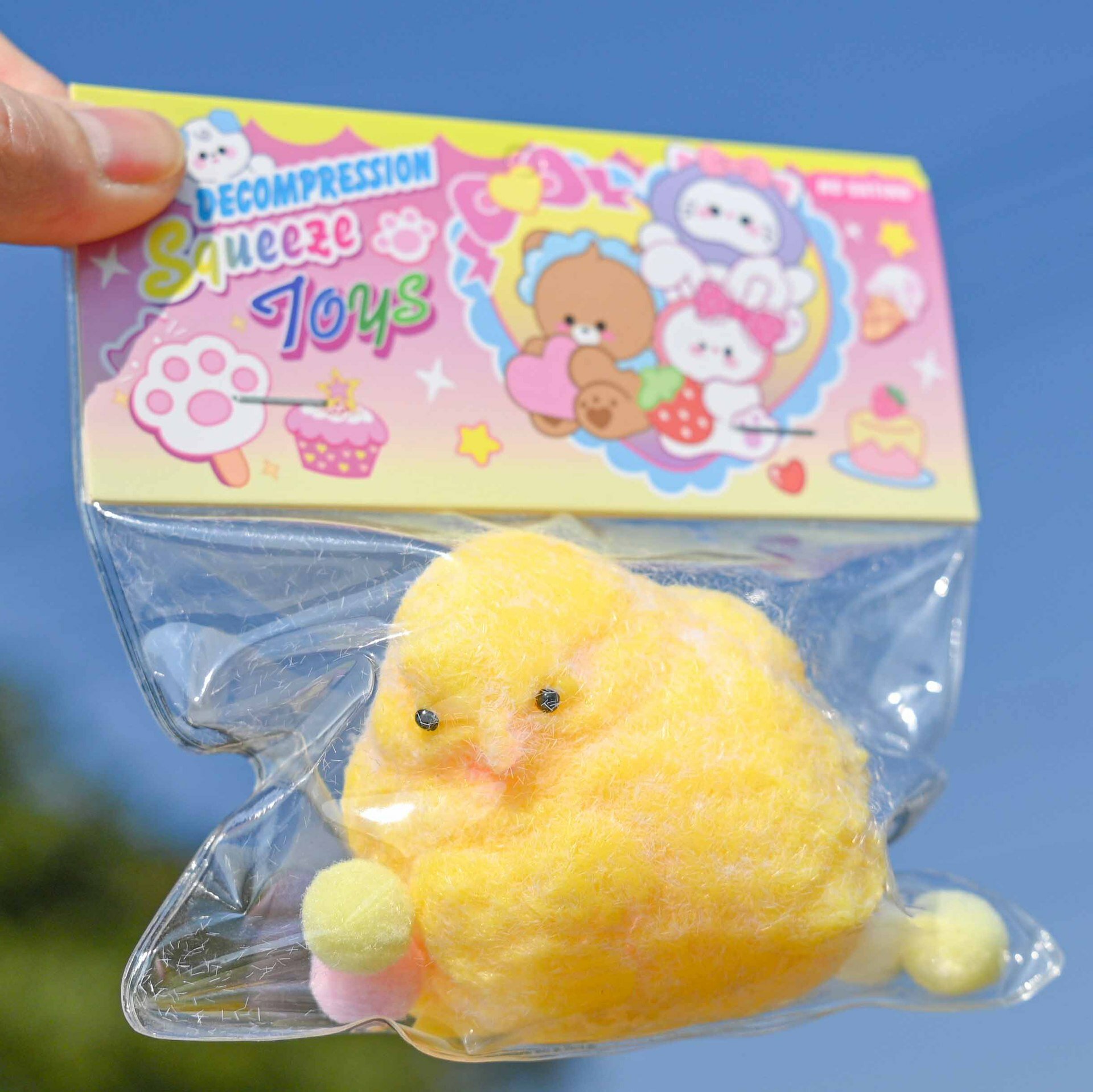 Большая плюшевая игрушка-курочка для снятия стресса от Xiaohongshu, мягкая и пушистая курочка. Большой имитация