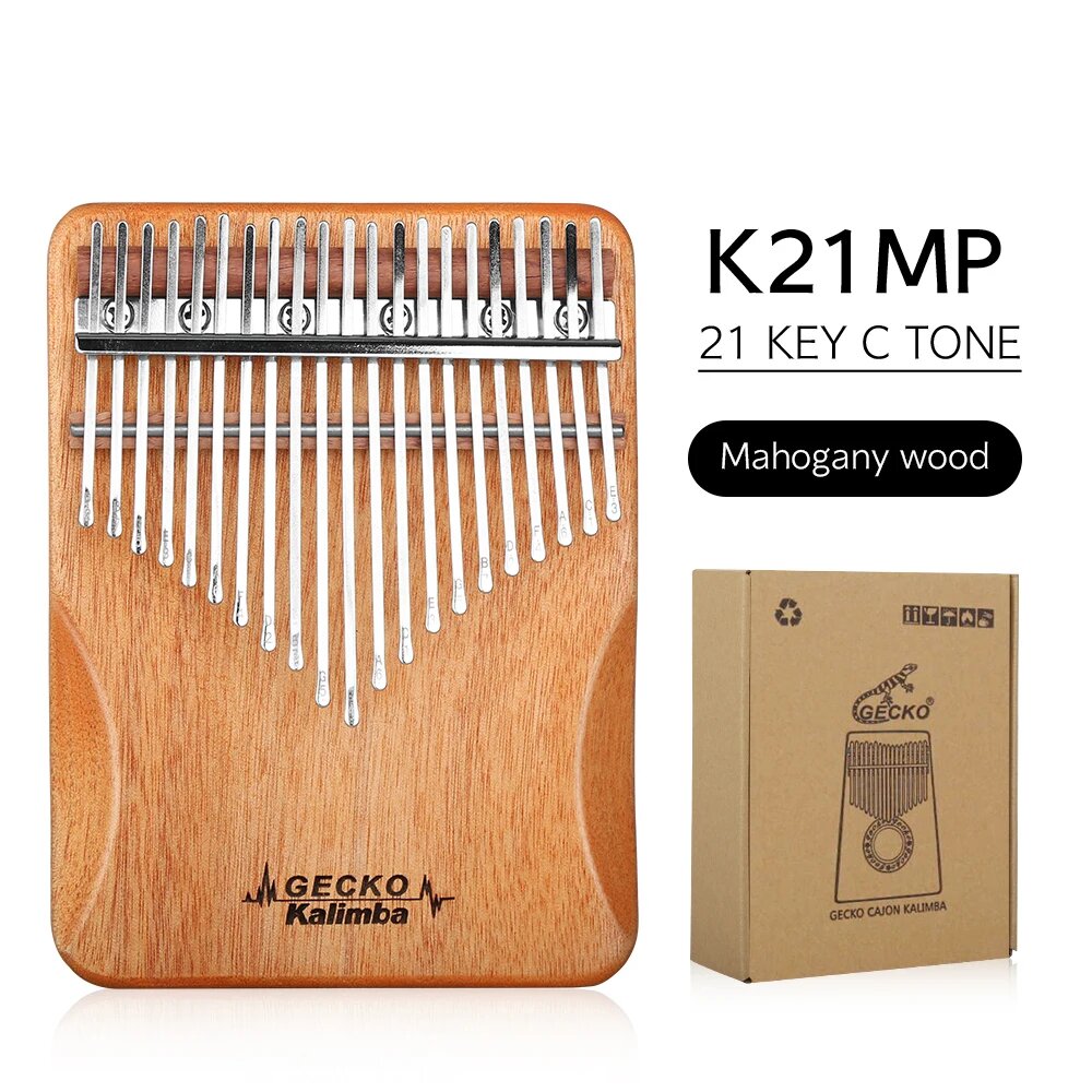 GECKO Kalimba 24-клавишная из красного дерева 21 Key mahogany
