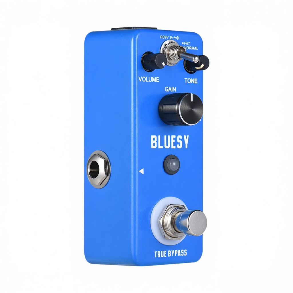 Роуин Блюзи Блюз Овердрайв Гитарный Эффект Педаль Алюминиевый Корпус Тру Байпас