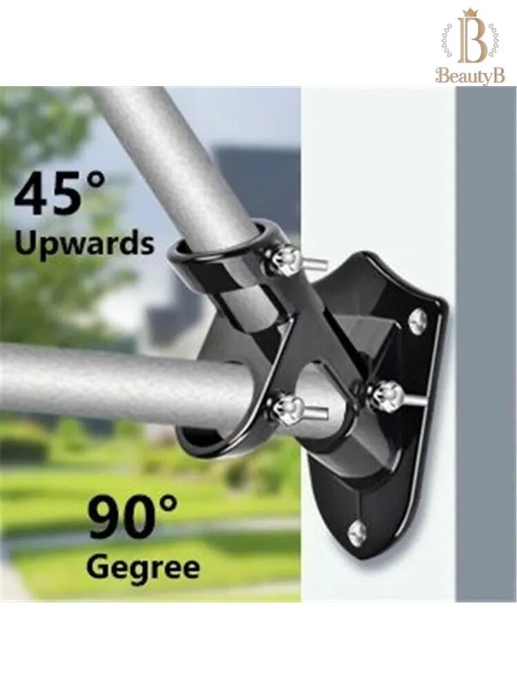 Кронштейн Флагшток уличный для флага настенный держатель 2 штока