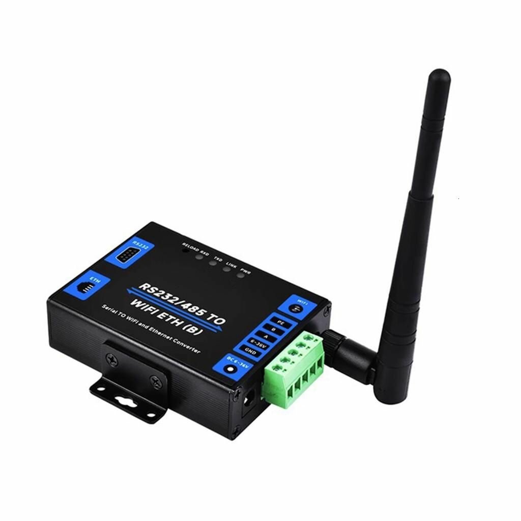 Advanced Rs232 485 к Wi -Fi Ethernets Приемопередатчик для сбора данных IoT, Обычный сетевой порт