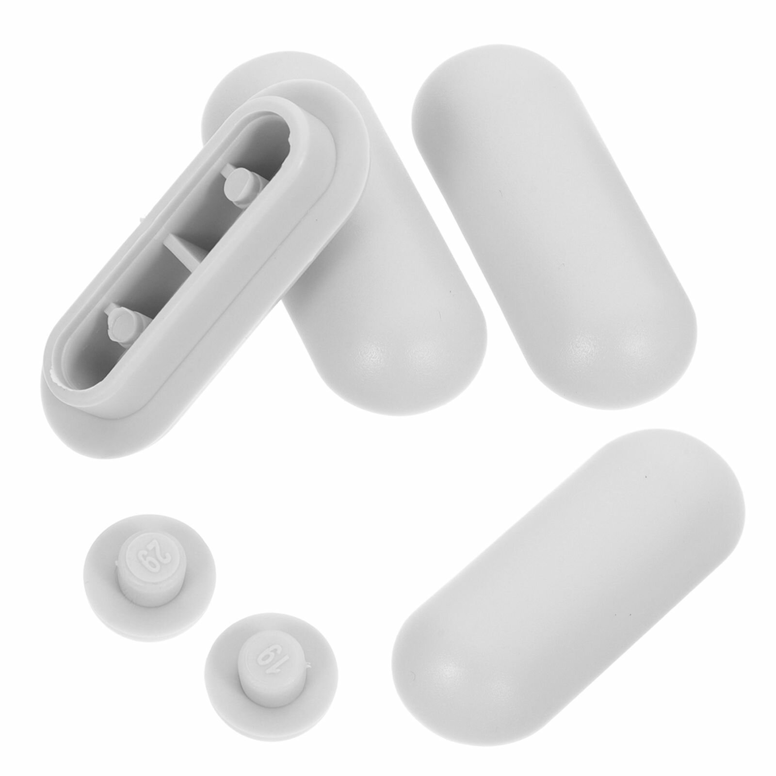 Белые Прокладки Между Крышкой И Сиденьем Унитаза 1 Шт 4.50X2.00X1.00Cm