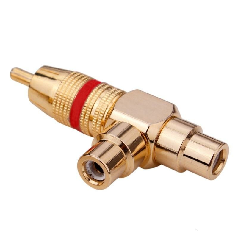 Разветвитель RCA, 1 мужской на 2 женских, 2