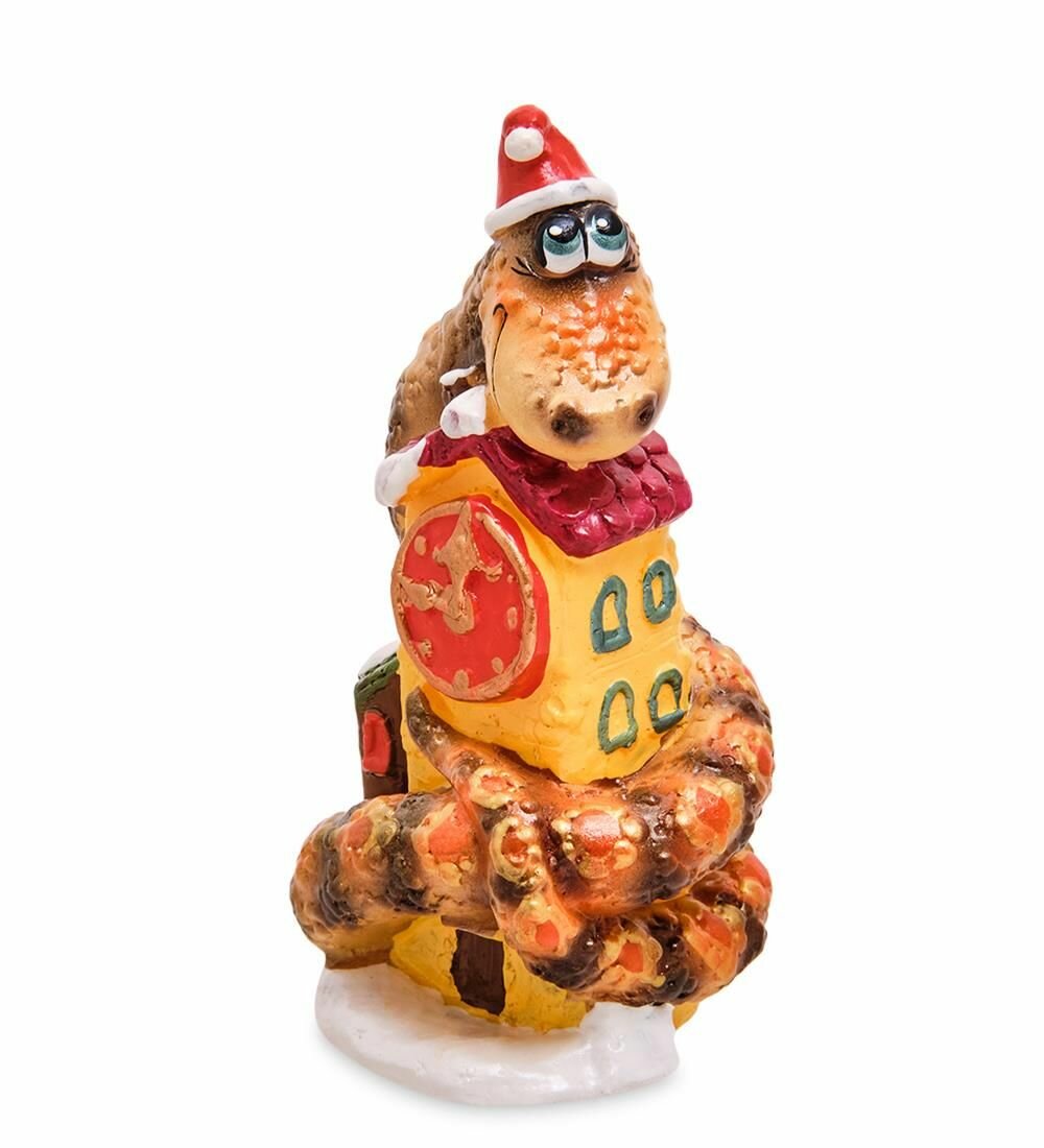 Фигурка гипсовая Змея на часах A2094294 Народные промыслы, Гипс