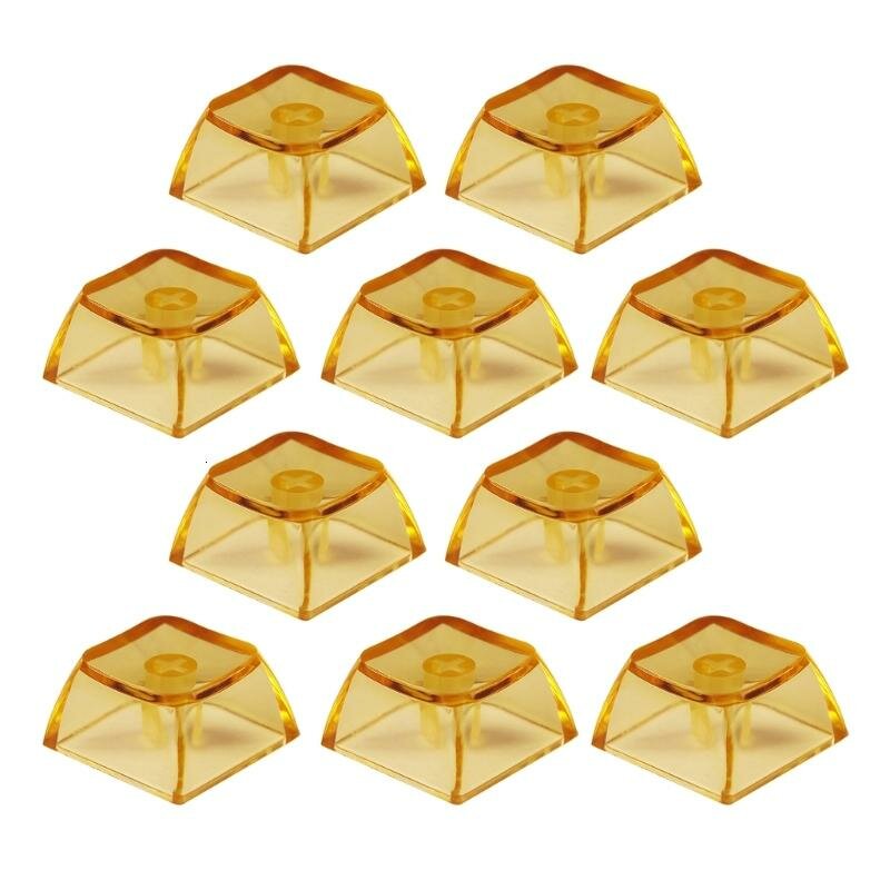 Прозрачные кейкапы XDA2 с подсветкой, оранжевый цвет