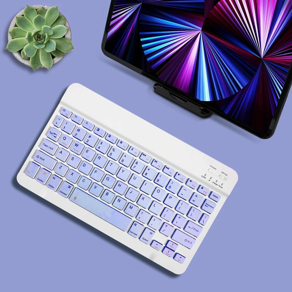 Беспроводная клавиатура DANYCASE для планшета Light purple 1