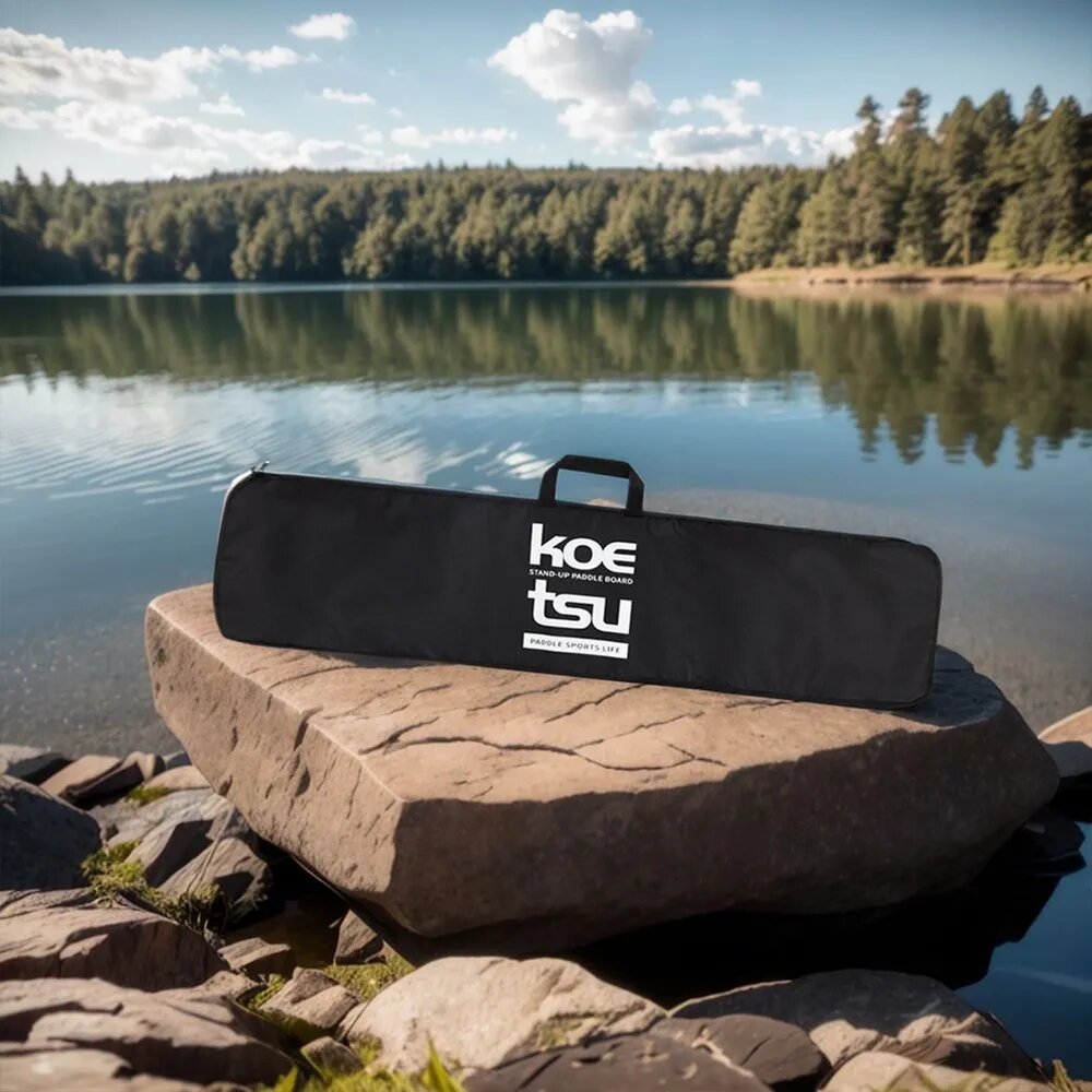 Чехол для SUP-доски KOE TSU черный и белый для переноски весел — фото 1