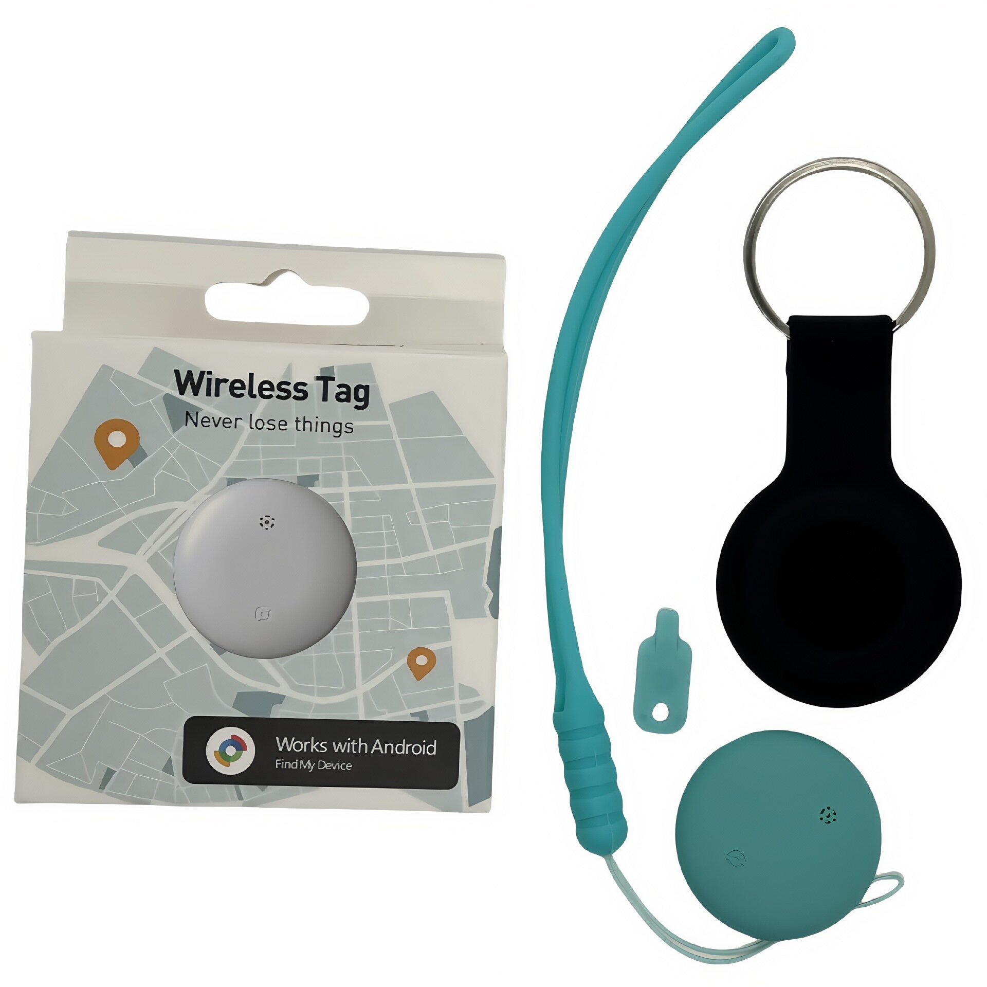 Подходит для Google Find Google Anti-Loss Alarm Device Поддержка Android Чемодан для пожилых животных Bluetooth-локатор