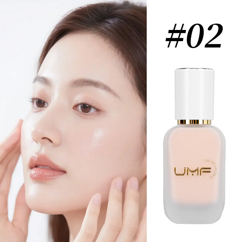 Европейская и американская трансграничная UMF-основа для макияжа с прозрачным и натуральным увлажняющим эффектом для сухой и жирной кожи, осветляющая, маскирующая, стойкая, мягкая, нежная и хорошо прилегающая жидкая основа для макияжа.