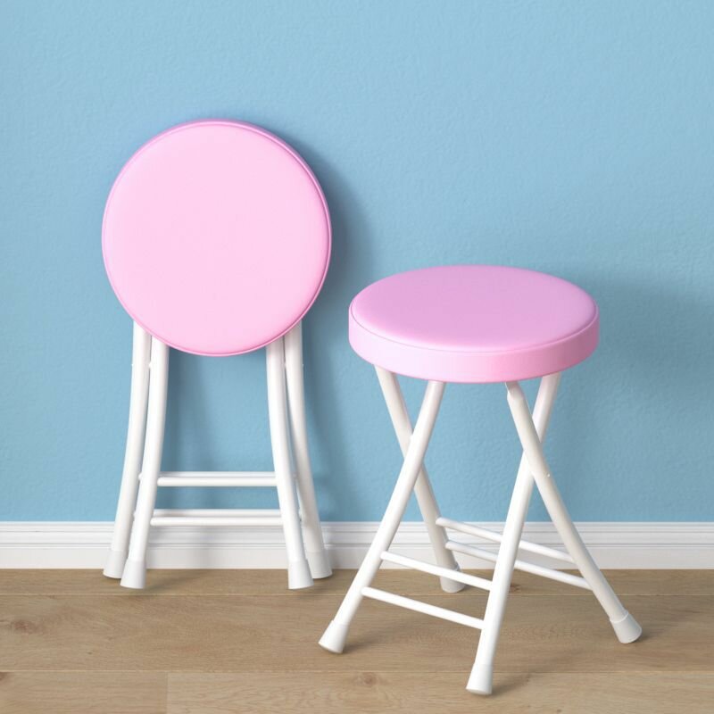 Складной стул для дома, обеденный стул, удобный стул, стул с подлокотниками, стул для общежития, стул для стола, портативный круглый стул для взрослых оптом