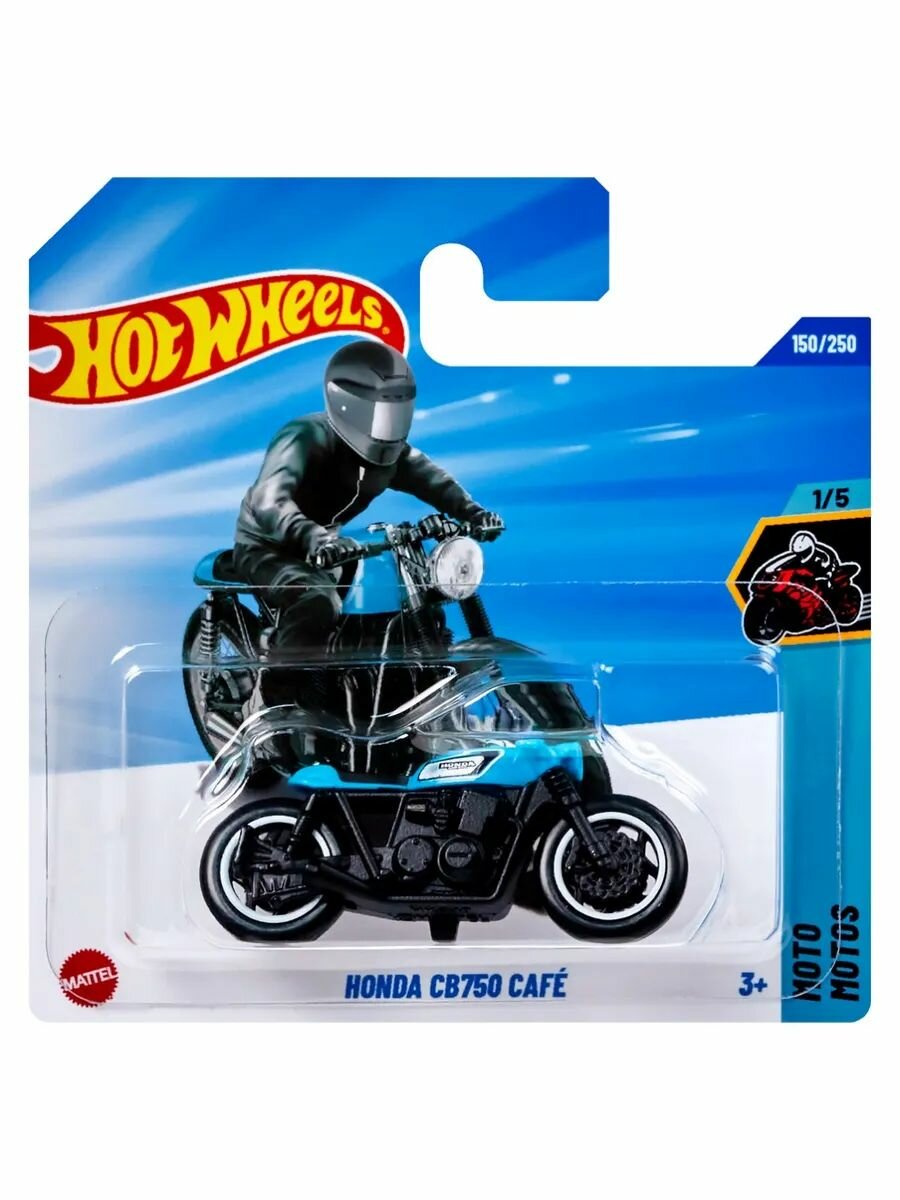 JBB79 Hot Wheels мотоцикл металлическая игрушка коллекционная масштабная модель Honda CB750 Cafe кейс 2025