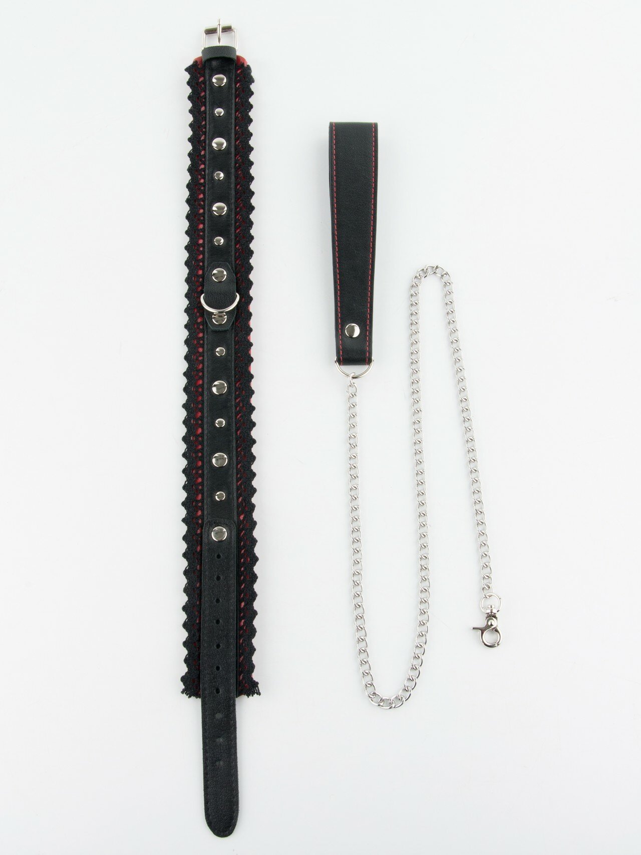 Ошейник Fire Horse BDSM, натуральная кожа с металлическим поводком, для ролевых игр 18+, 012-026