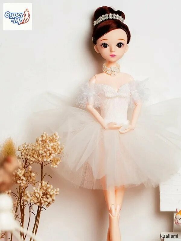 Шарнирная кукла, балерина, 30 см