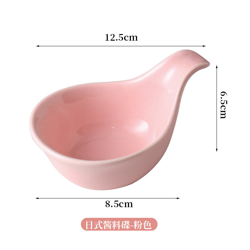 Прямая продажа, чисто белая керамическая маленькая миска, цветная глазурь, ложка для икры, гостиничная посуда, соусница, приправа, кросс-бордер