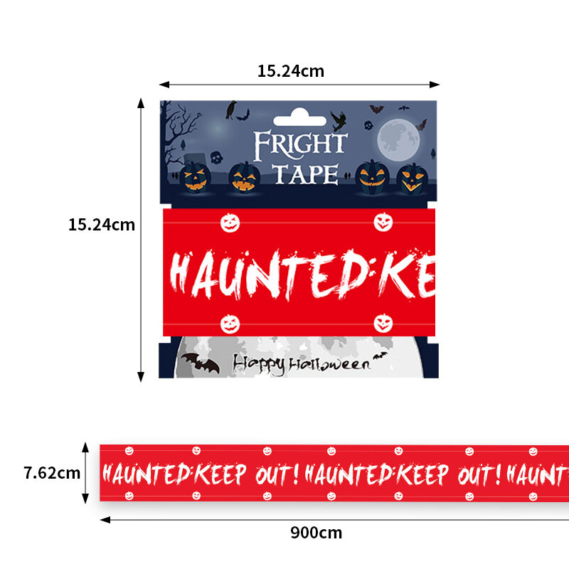 Декорация на Хэллоуин, изолирующая предупреждающая лента, предупреждающая лента для европейского и американского фестиваля призраков, декорации для вечеринки, предупреждающая линия