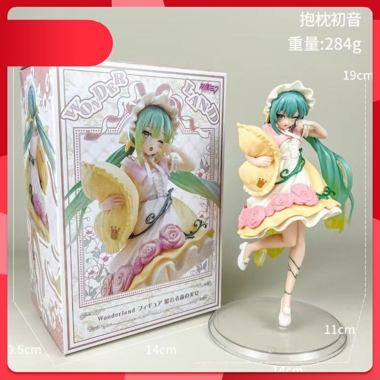 Подушка Хацунэ Мику ручной работы (коробка 19 см)