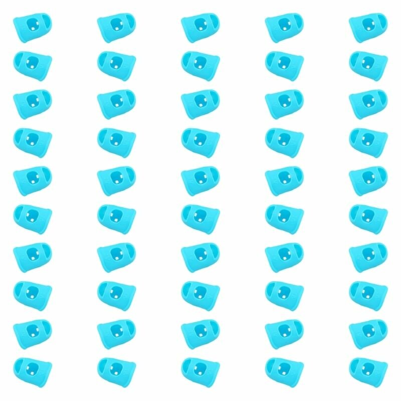 46518 (50 шт.) Силиконовые напальчники для гитары - голубые