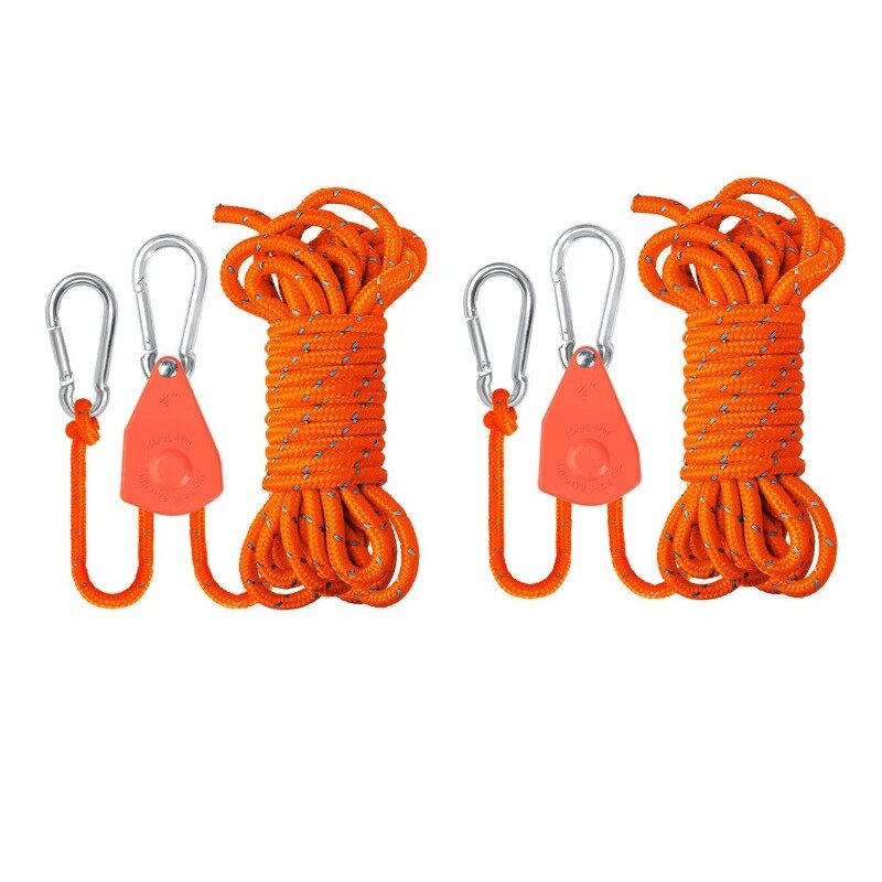2pcs/pack наружный кемпинг палатки и брезента регулируемой ветрозащитной отражающей веревки