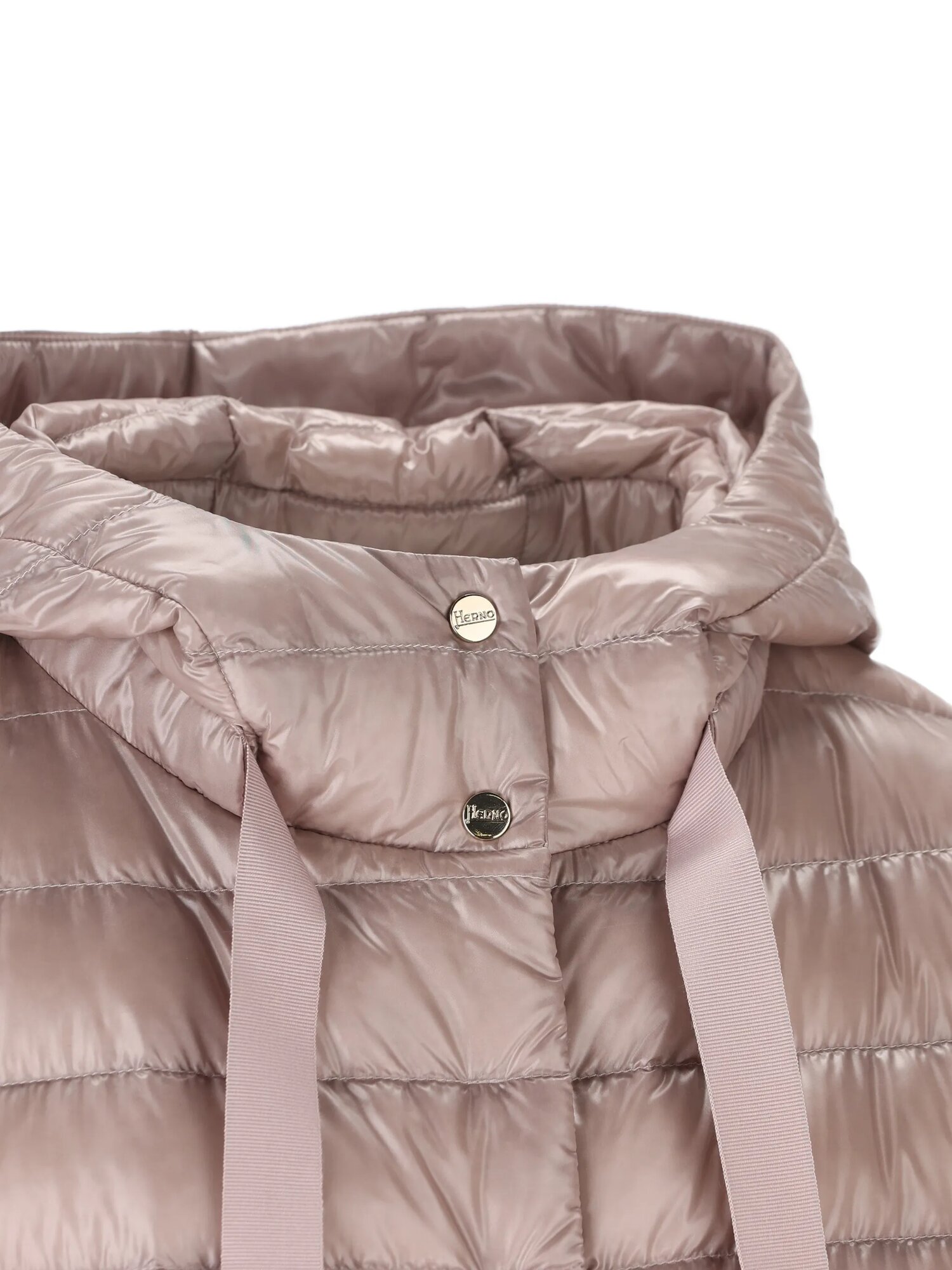 Куртка Herno Hooded quilted jacket, размер 44, pink — фото 1