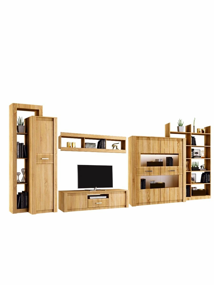 Гостиная Терра Вариант №3, Дуб Сонома, МИФ