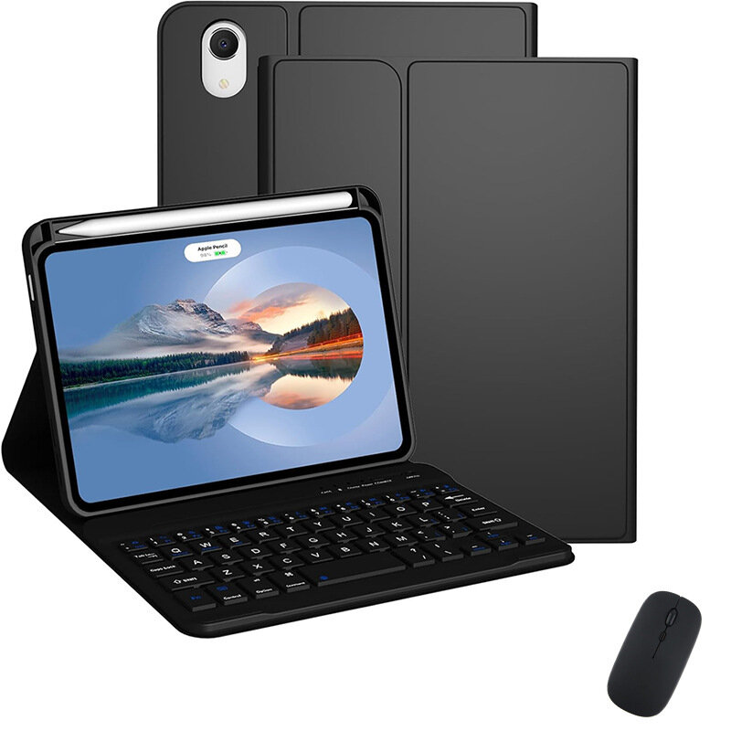 Чехол для iPad Tablet Mini 7, съемная Bluetooth-клавиатура Mini 6 с отделением для ручки, магнитный мягкий корпус, совместимый с 8.3"